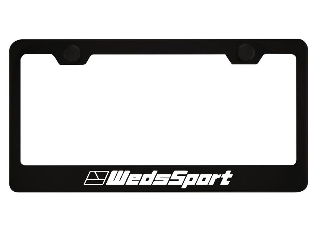 Wedssport Wheels License Plate Frame Reflective White Racing New Rims ...