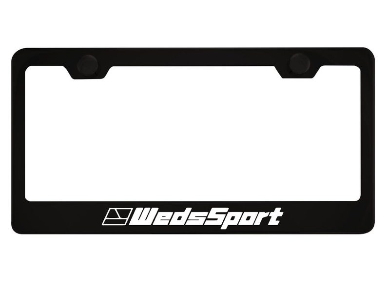 Wedssport Wheels License Plate Frame Reflective White Racing New Rims ...