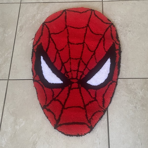 Spiderman Tufted Rug - Etsy