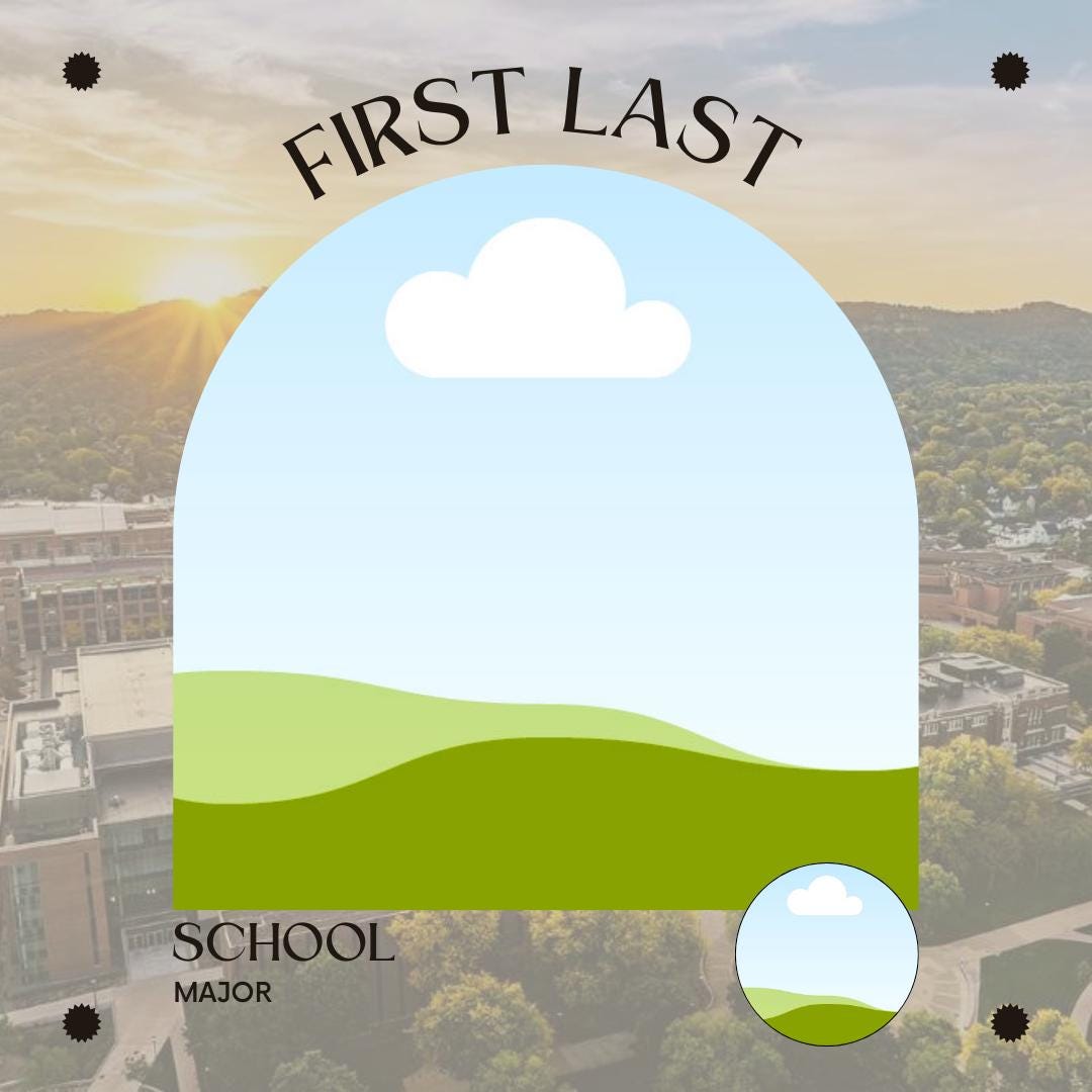 Senior Spotlight Template - Etsy
