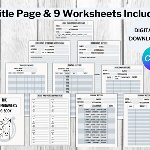 Barn Management Record Keeping, Horse Record, Horse Health Record ...
