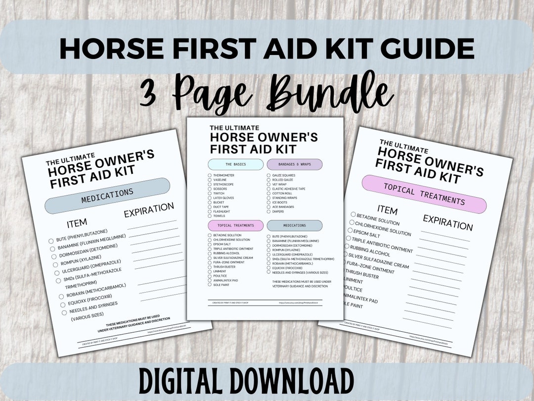 Horse First Aid Kit List Printable Equine Med Kit First Aid Guide horse-first-aid-kit-list-printable-equine-med-kit-first-aid-guide