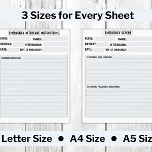 Barn Management Record Keeping, Horse Record, Horse Health Record ...