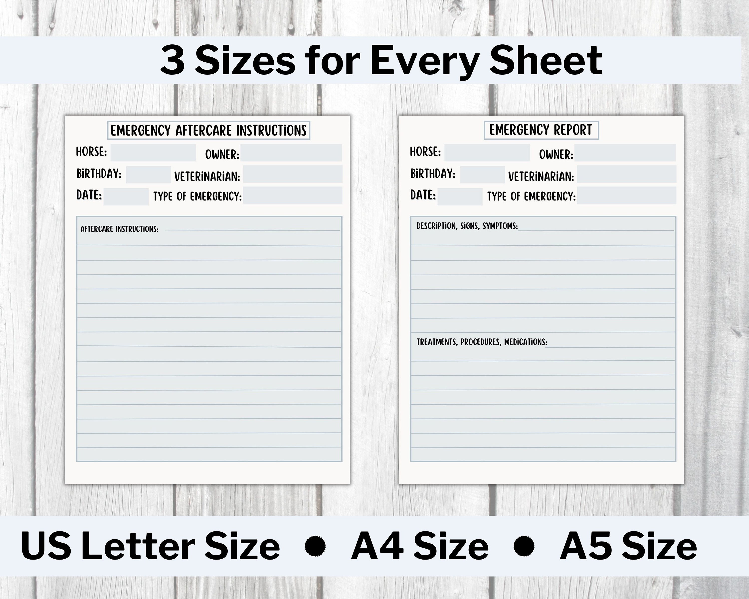 Barn Management Record Keeping, Horse Record, Horse Health Record ...