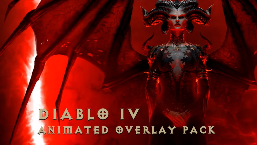 Diablo 4 animated stream overlay pack 1920 x 1080 Webm - Etsy Portugal