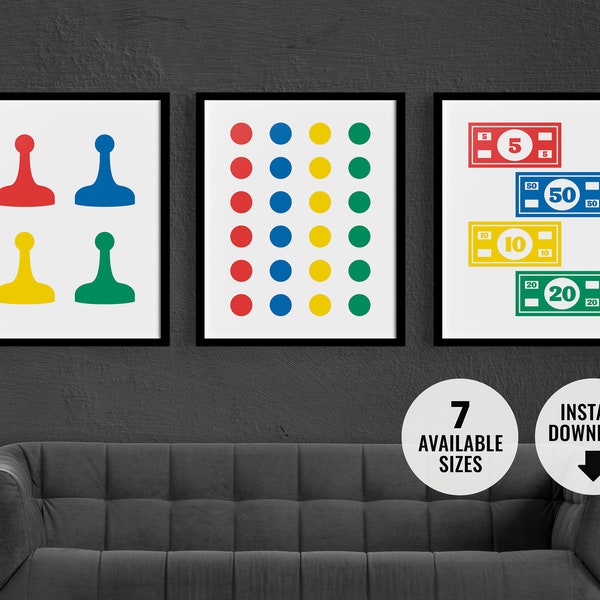 Board Game Room Wall Decor - Etsy