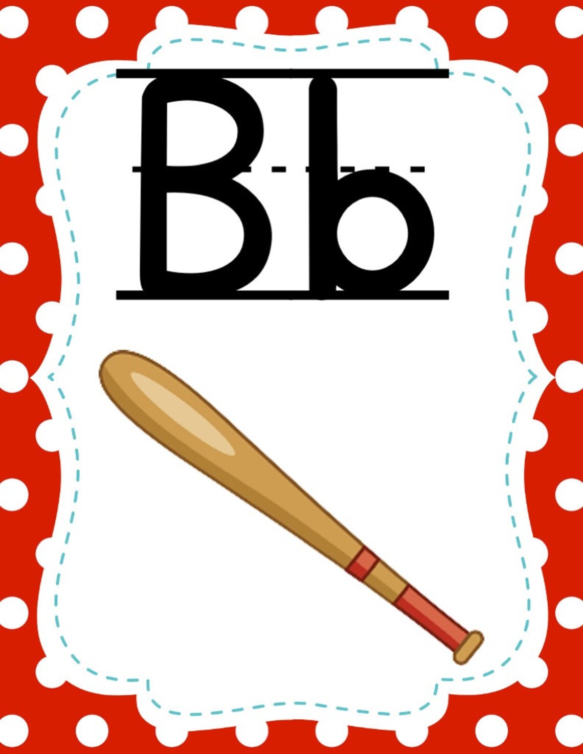 Red Polka Dot Alphabet Posters - ABC - Homeschool - Preschool ...
