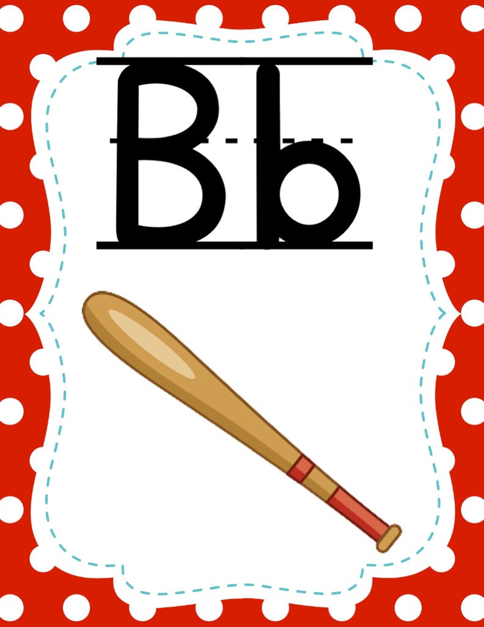 Red Polka Dot Alphabet Posters - ABC - Homeschool - Preschool ...