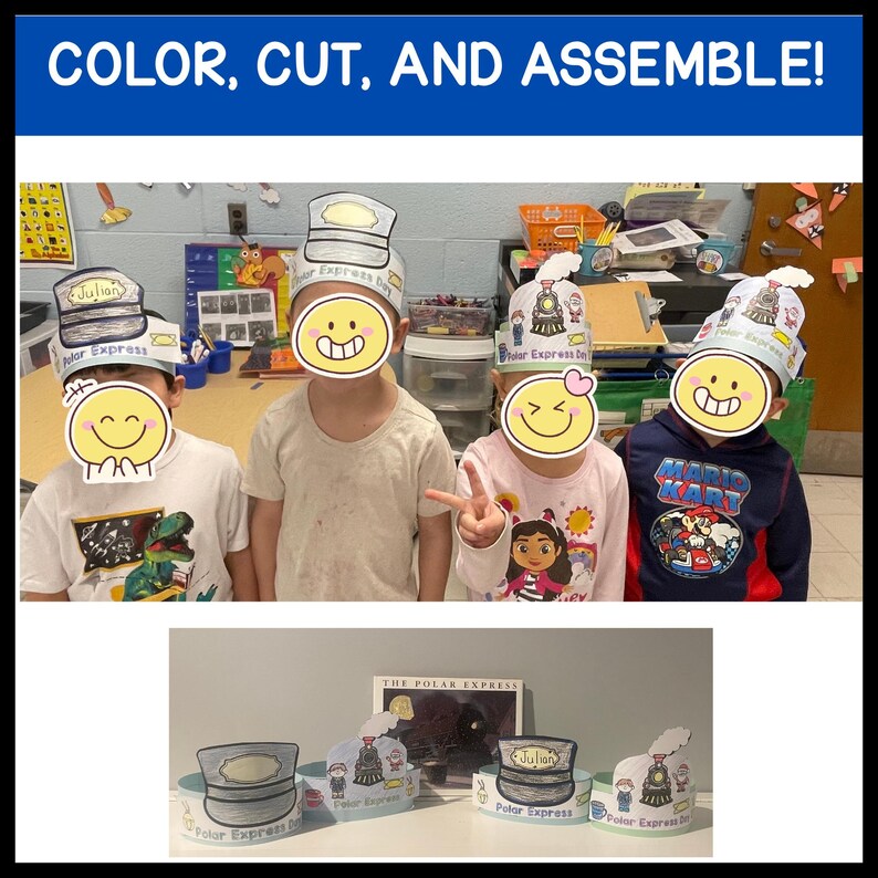 Polar Express - Hat - Printable Craft - Etsy