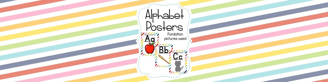 Alphabet Posters - Foundations - Preschool - Kindergarten - First Grade ...