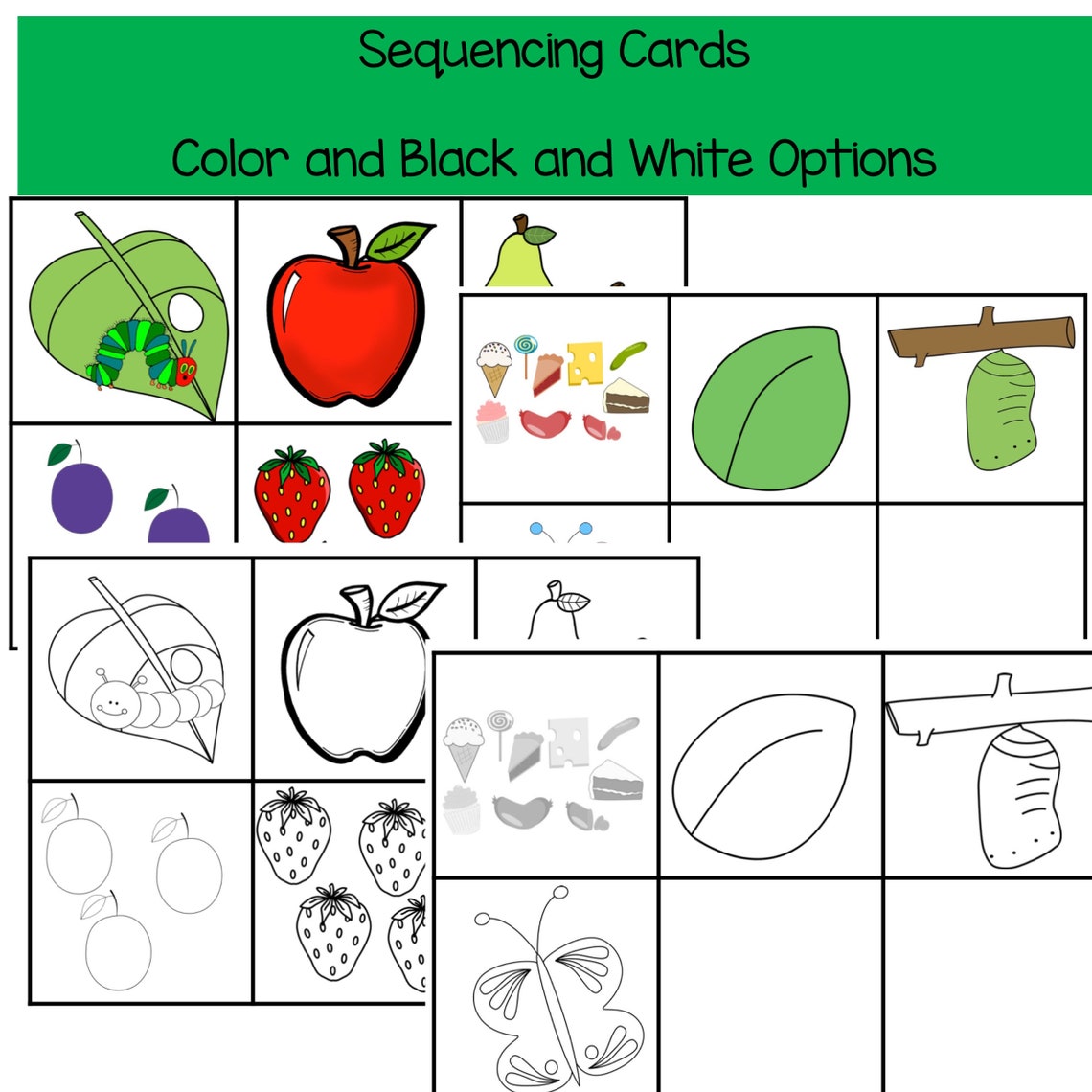 The Very Hungry Caterpillar - Printable Craft and Sequencing Activities ...