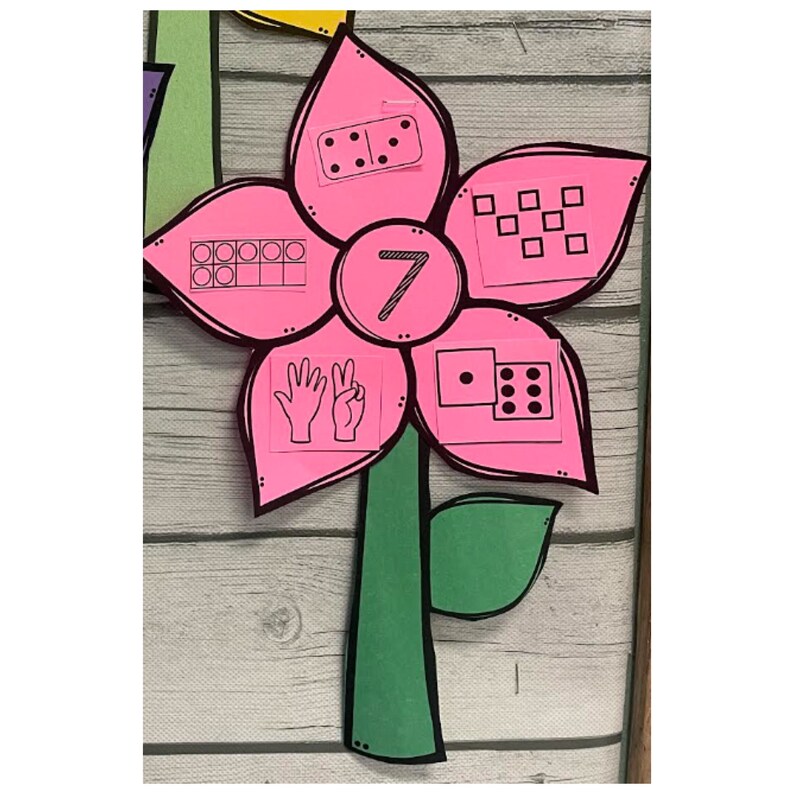 Number Sense Flower Craft and Math Activity - Printable - Etsy