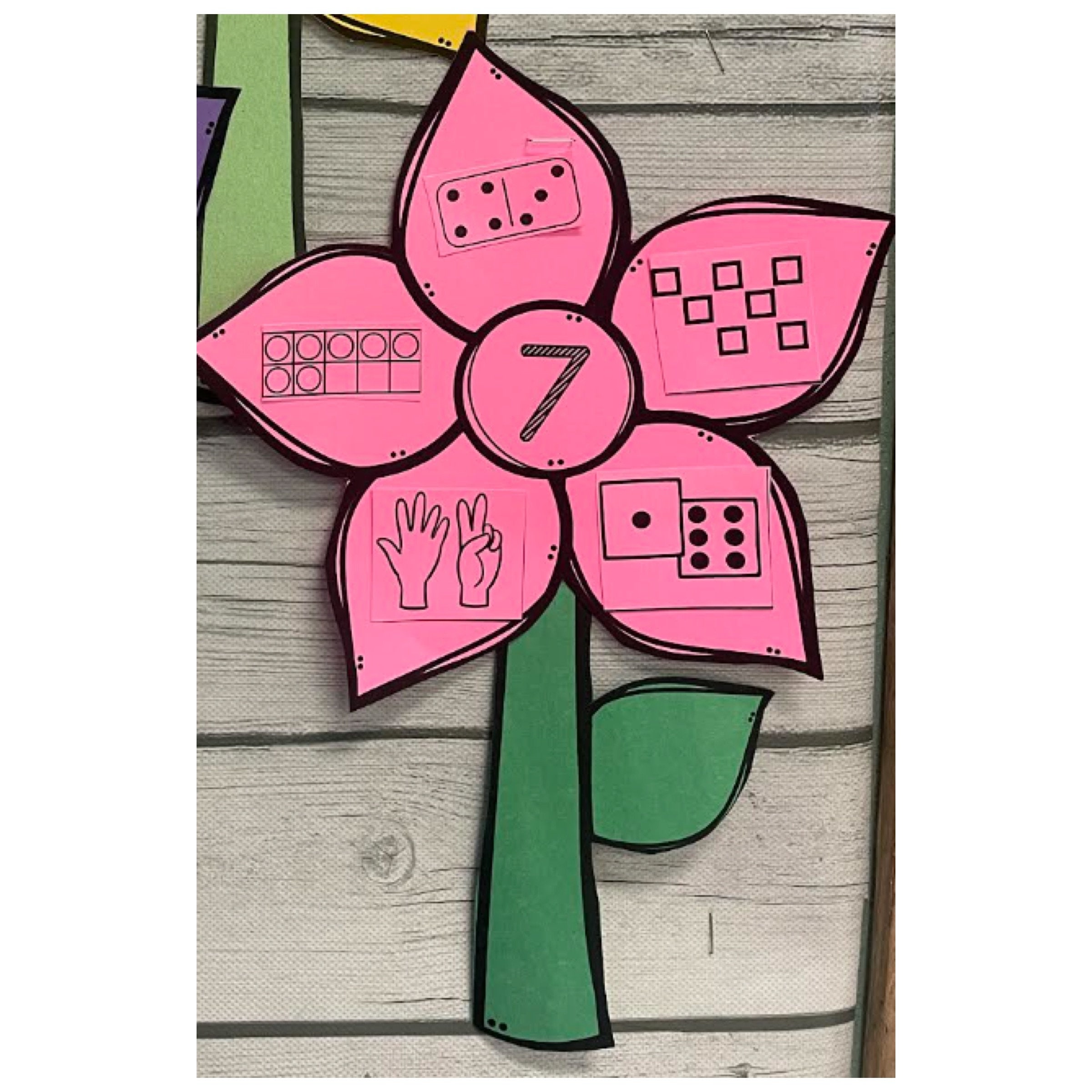 Number Sense Flower Craft and Math Activity - Printable - Etsy