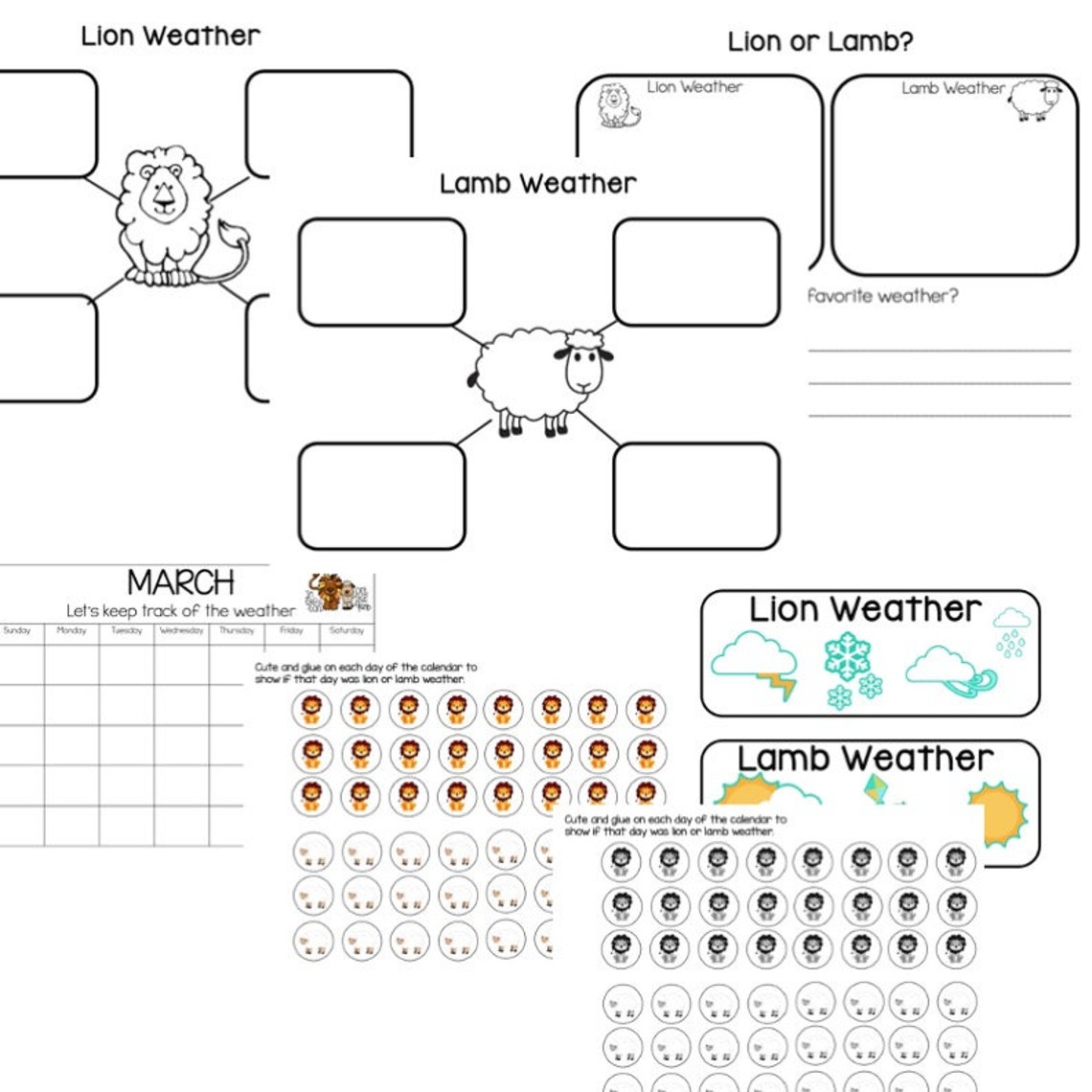 Lion and Lamb Craft Print and Go Craft Education - Etsy