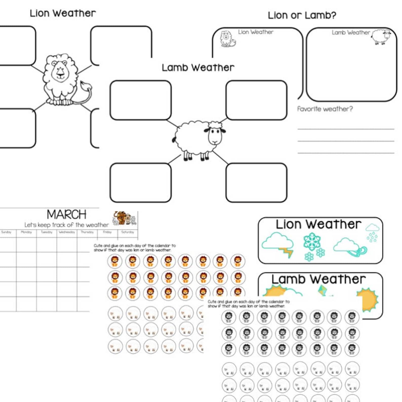 Lion and Lamb Craft - Print and Go Craft - Education - Activity ...