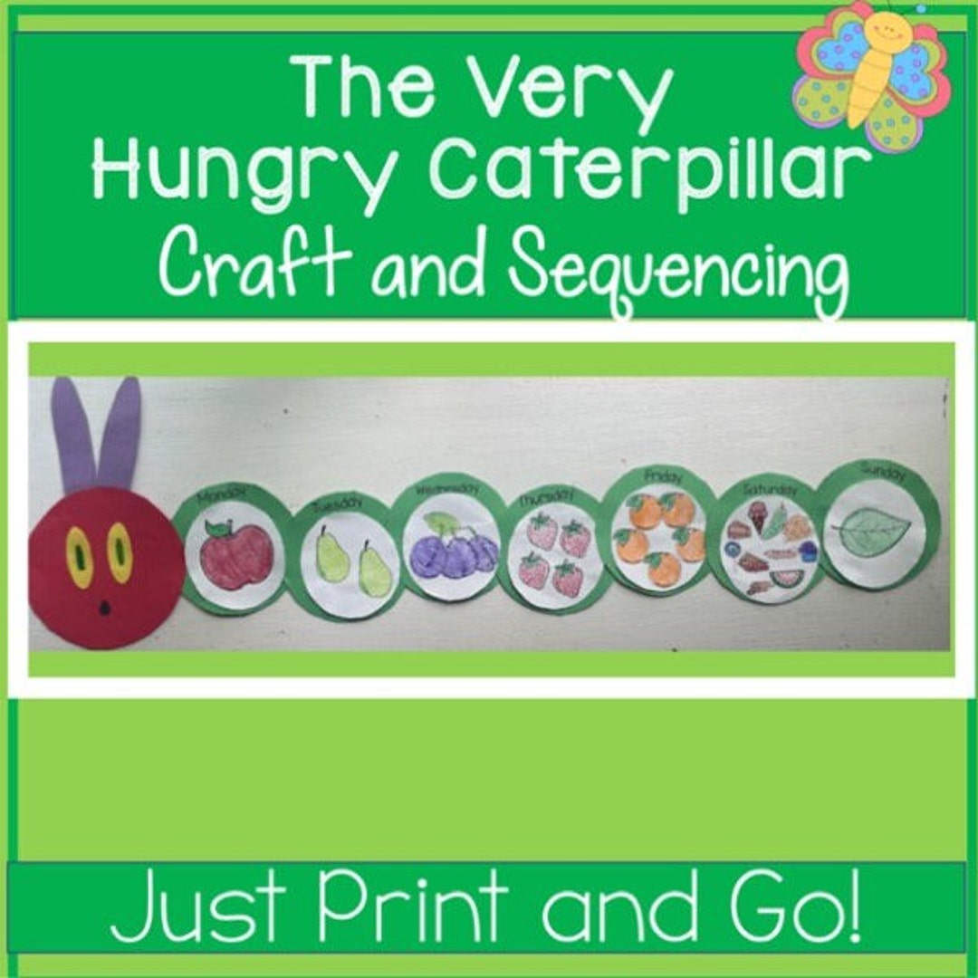 The Very Hungry Caterpillar - Craft - Etsy