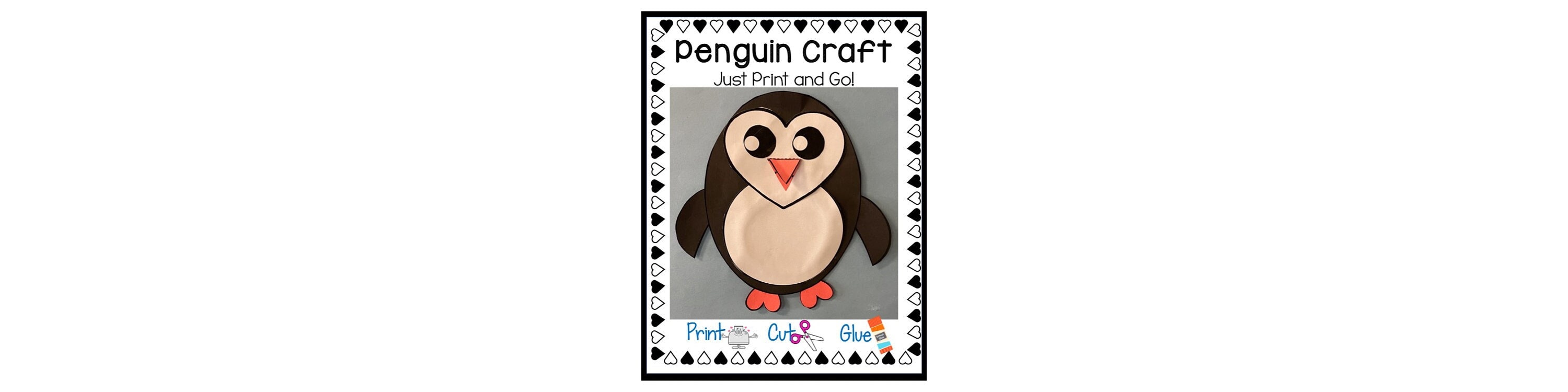 Printable Penguin Craft - Just Print and Go - Winter - Penguins ...