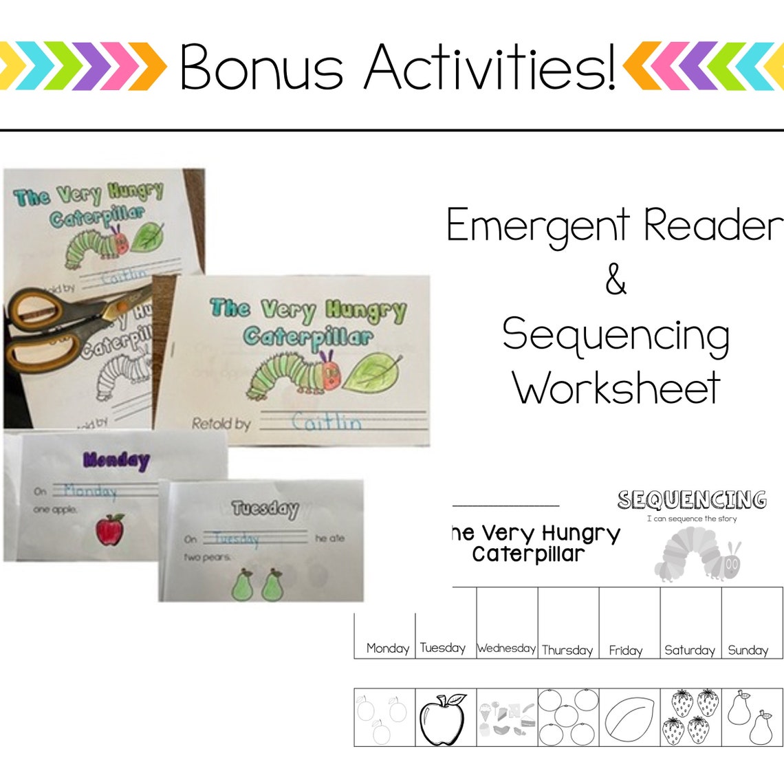 The Very Hungry Caterpillar - Hat - Printable Craft - Etsy