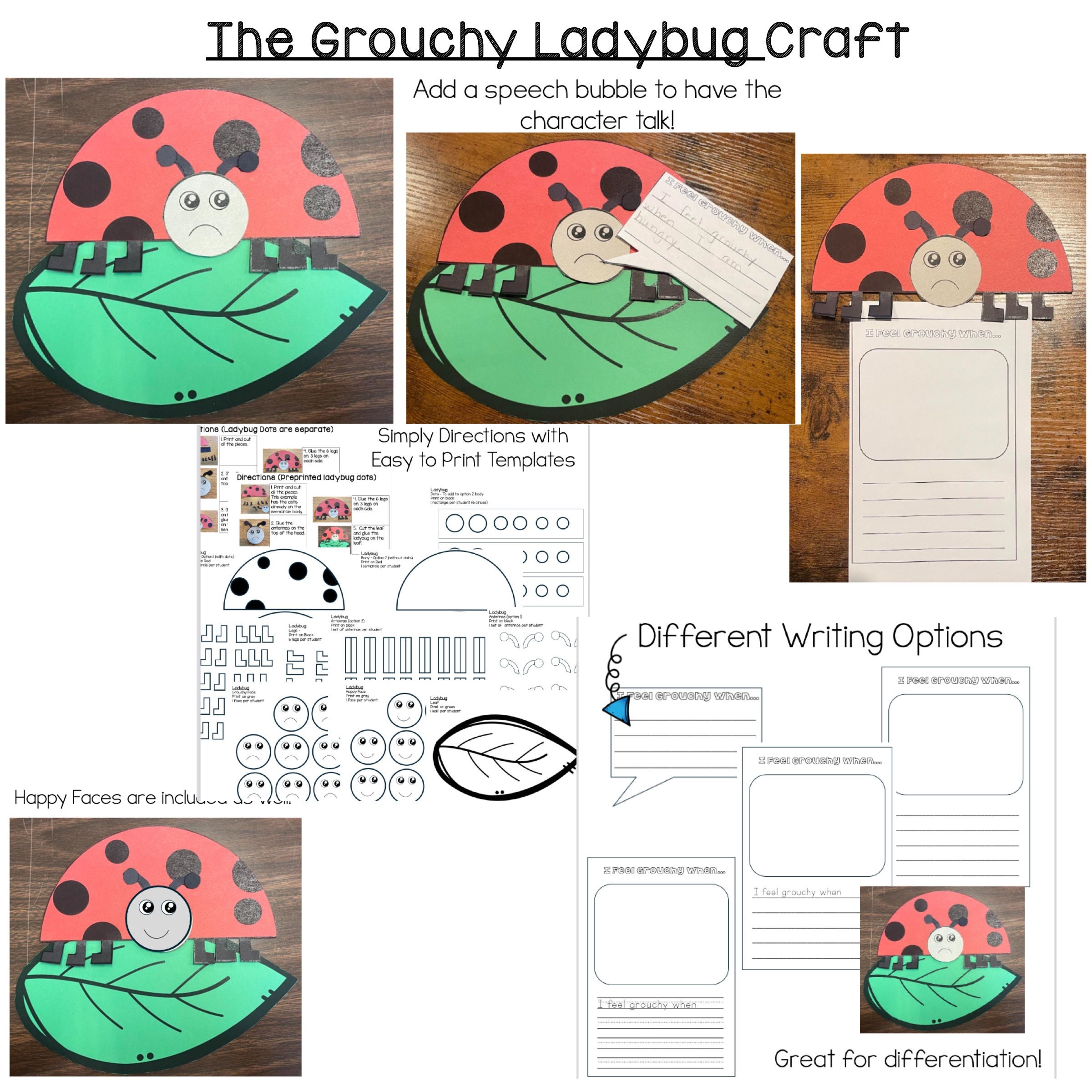 Eric Carle Craft Bundle - 3 Printable Crafts - Hungry Caterpillar ...