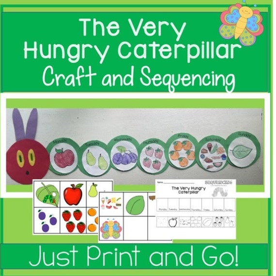 Hojas De Trabajo De Secuencias De La Oruga Muy Hambrienta
