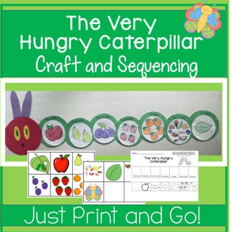 The Very Hungry Caterpillar Printable Craft And Sequencing Activities