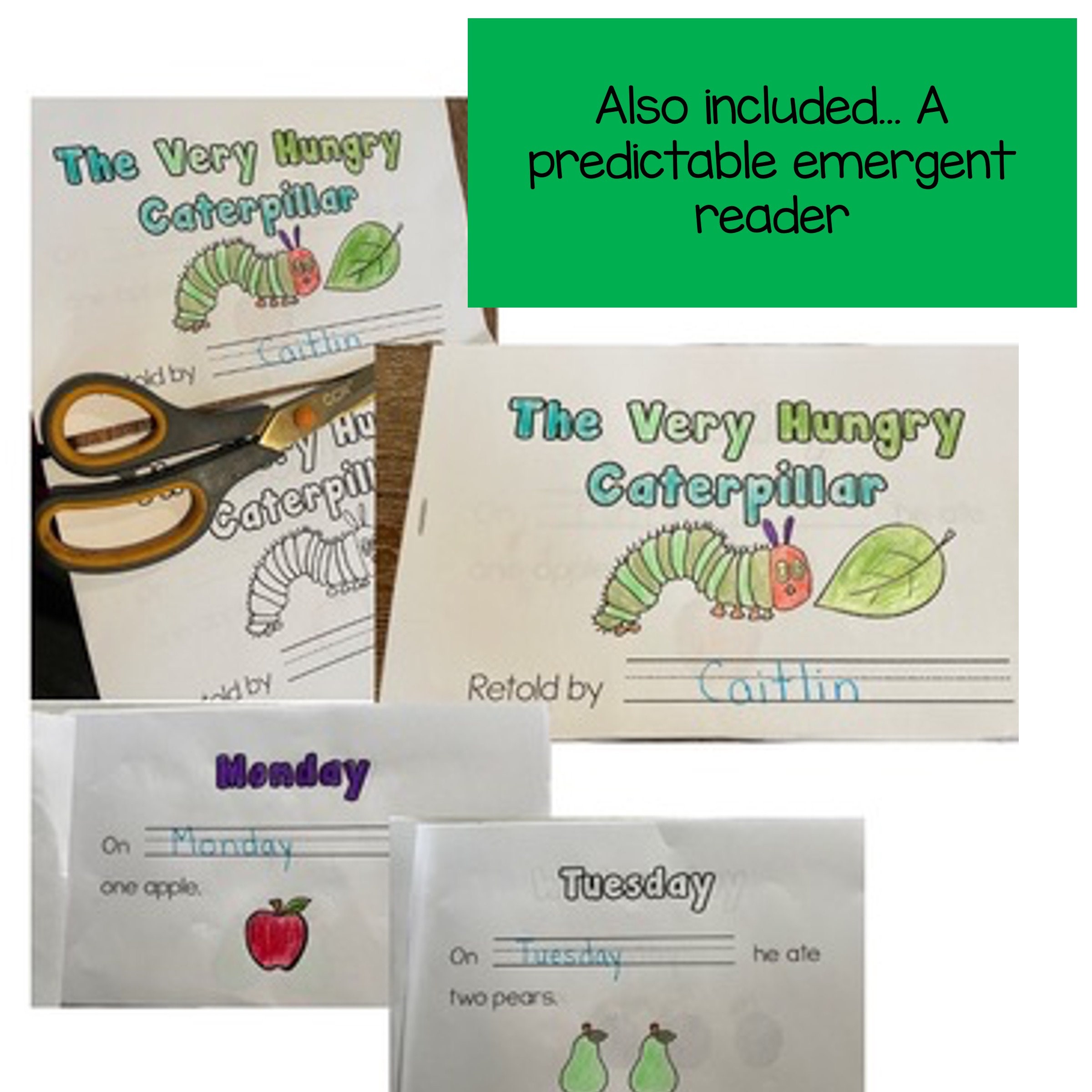 The Very Hungry Caterpillar - Printable Craft and Sequencing Activities ...