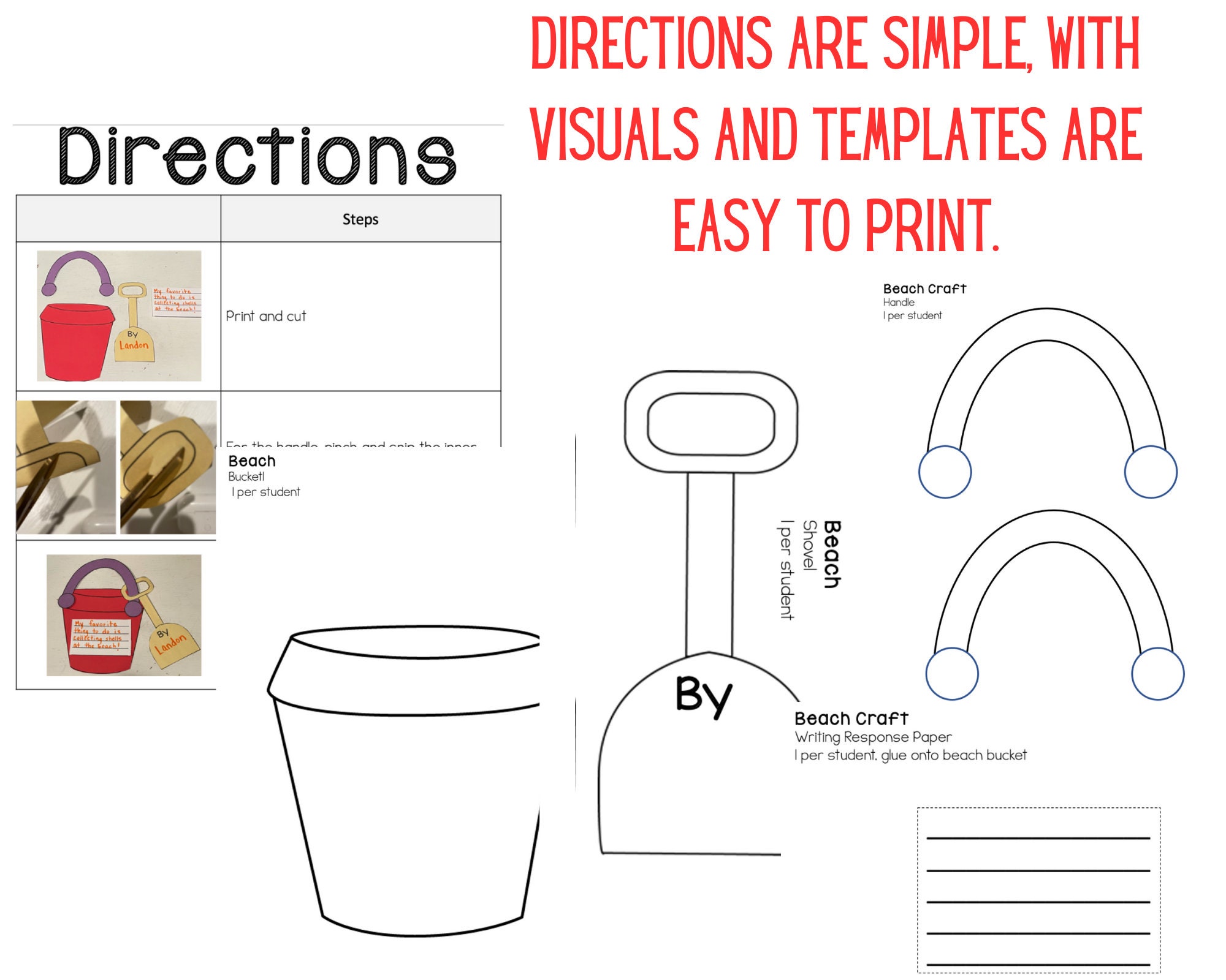 Beach Field Trip- Printables - Reflection Sheets, Worksheets, Books ...