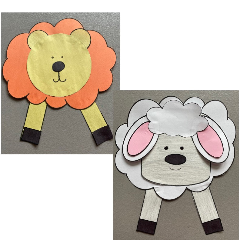 Lion and Lamb Craft - Print and Go Craft - Education - Activity ...
