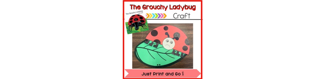 The Grouchy Ladybug - Printable Craft - Digital - Etsy