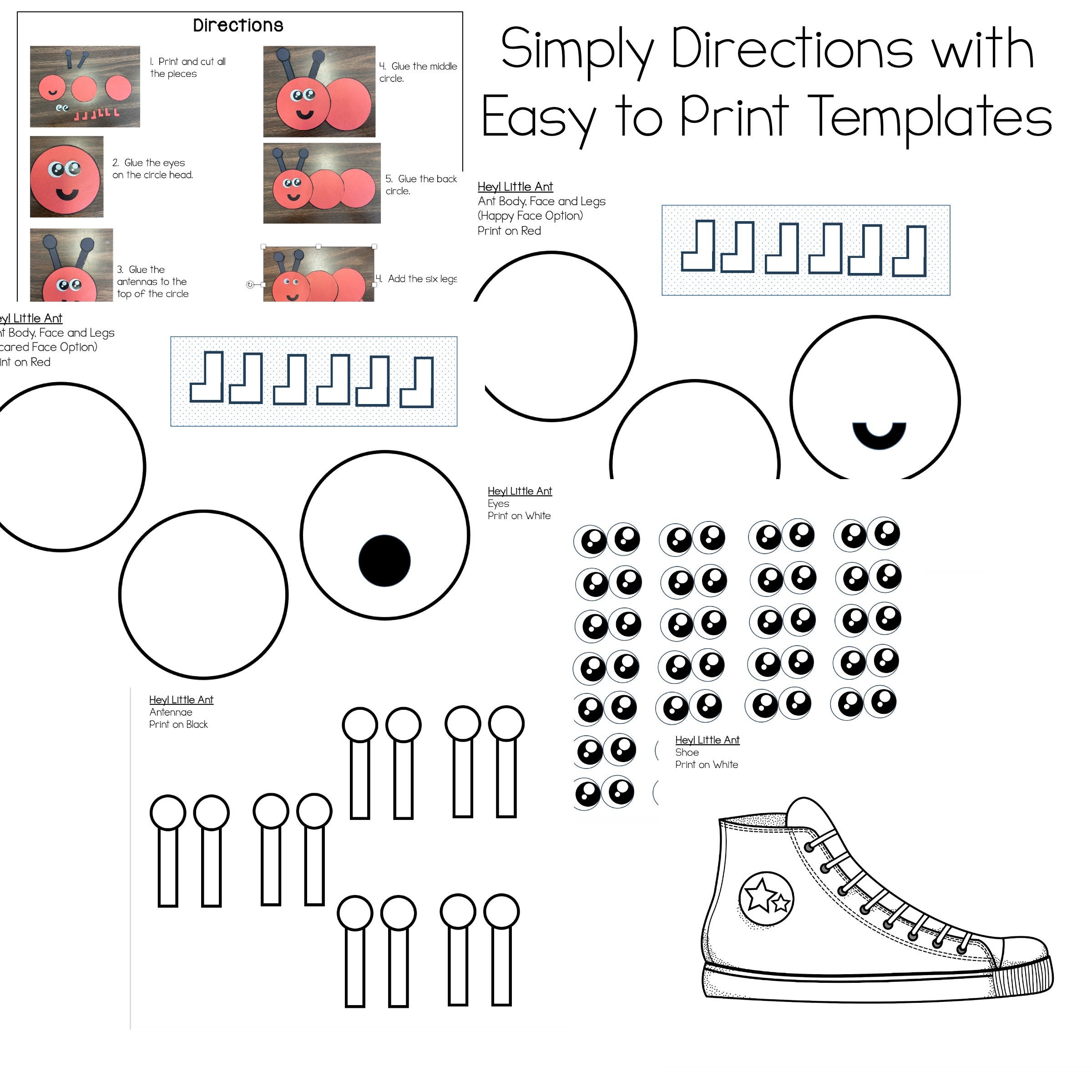 Hey Little Ant - Craft and Opinion Writing Printables - Etsy