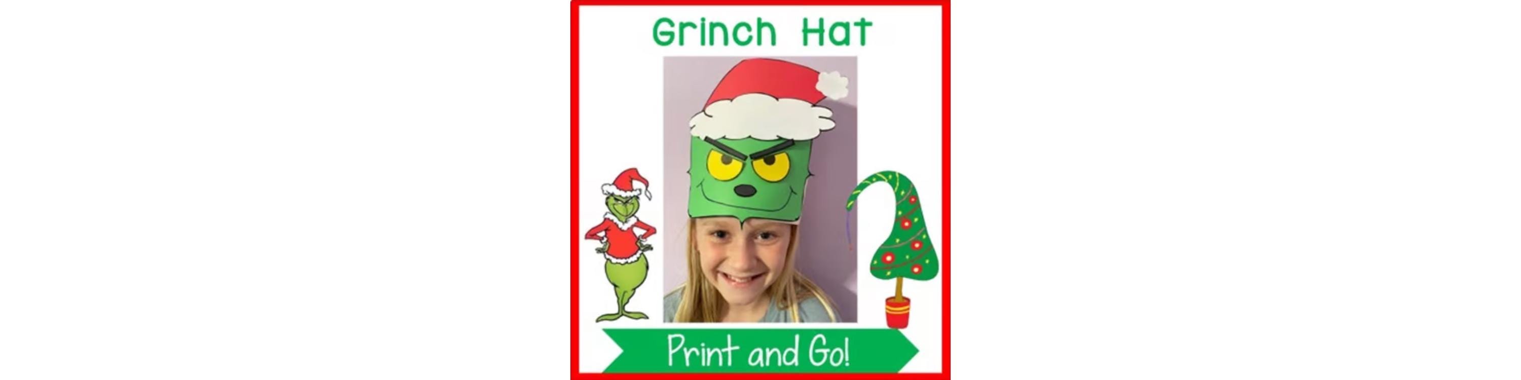 The Grinch Craft - Hat - Printable Christmas Craft - Etsy