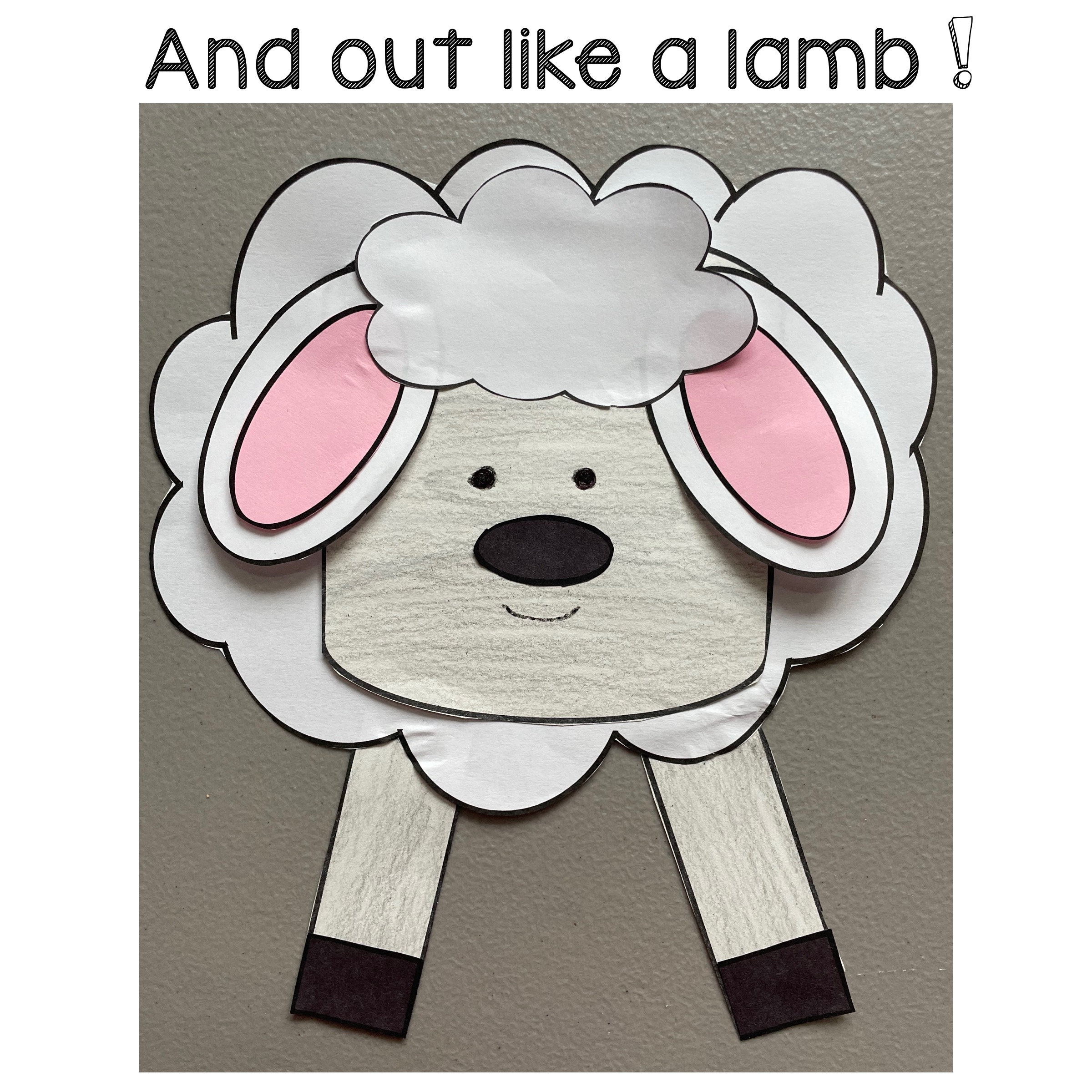 Lion and Lamb Craft - March Craft - Printable - Etsy