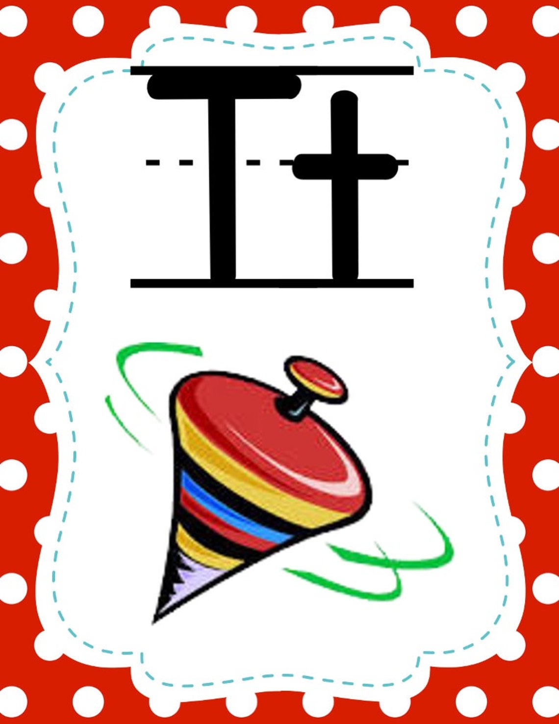 Red Polka Dot Alphabet Posters - ABC - Homeschool - Preschool ...