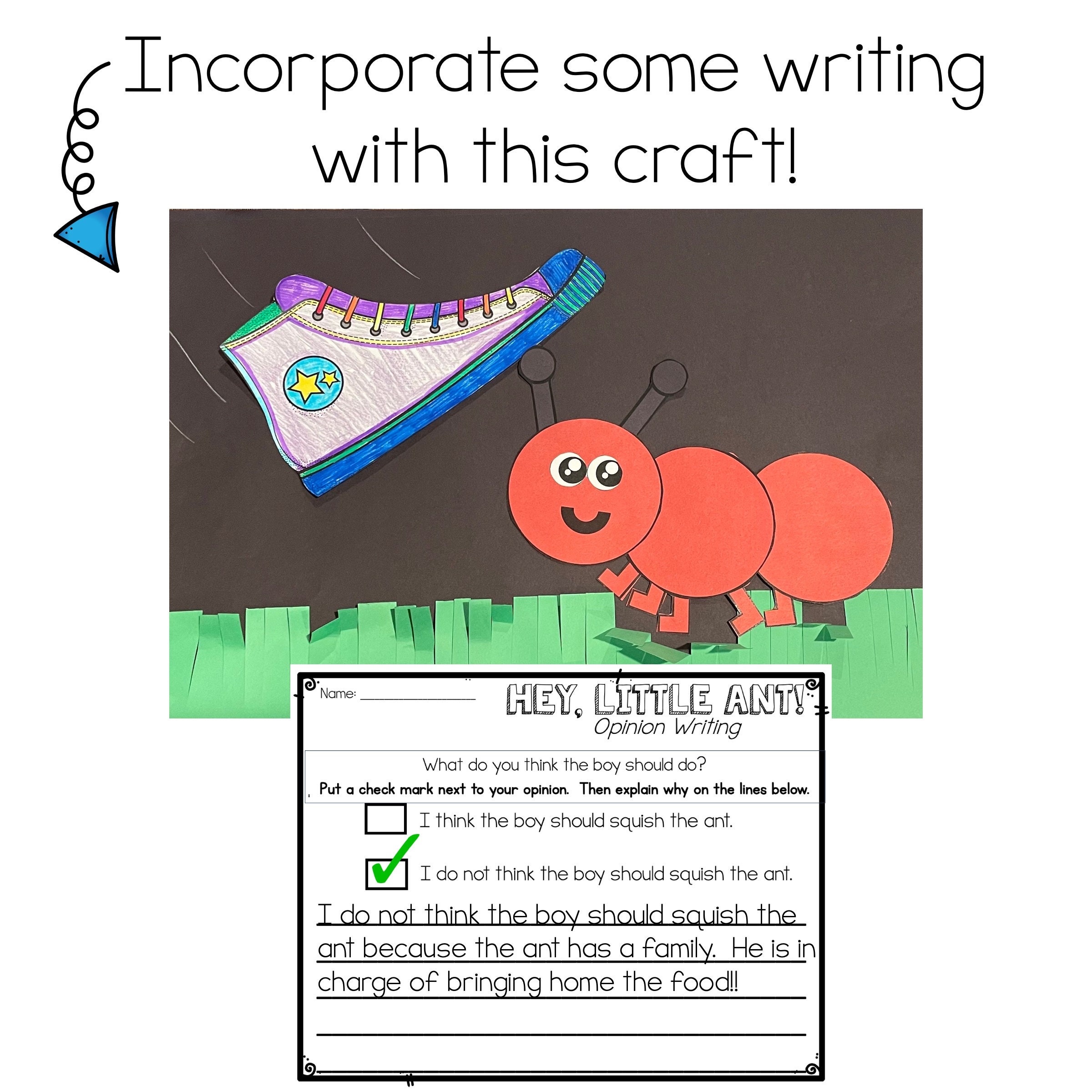 Hey Little Ant - Craft and Opinion Writing Printables - Etsy Australia