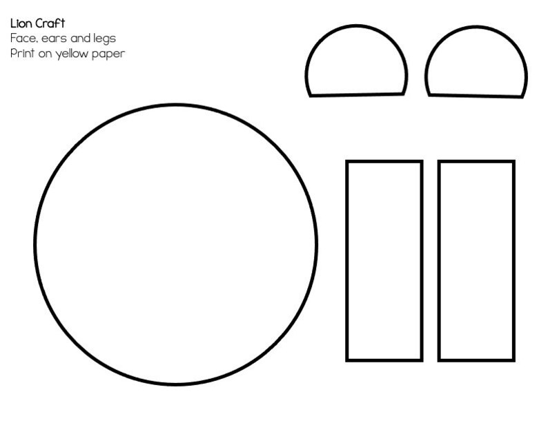 Lion and Lamb Craft - Print and Go Craft - Education - Activity ...