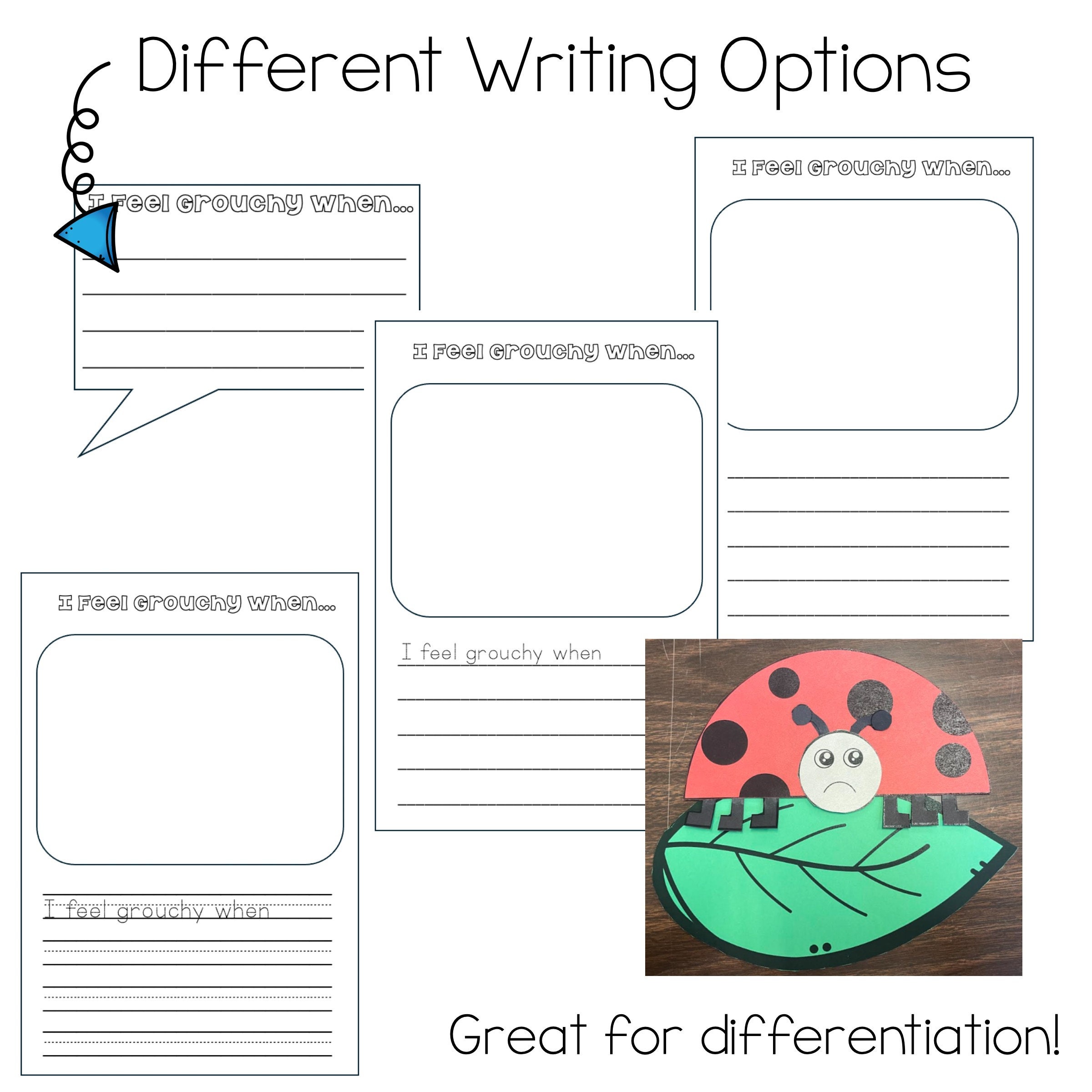 The Grouchy Ladybug - Printable Craft - Digital - Etsy