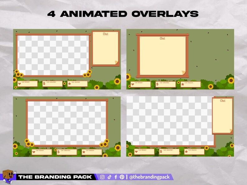 Stream Overlays Pngtuber Pack Grey Cat Pngtuber Camera Overlays Twitch ...