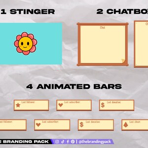 Stream Overlays + Pngtuber Pack | Flower Pngtuber | Camera Overlays ...