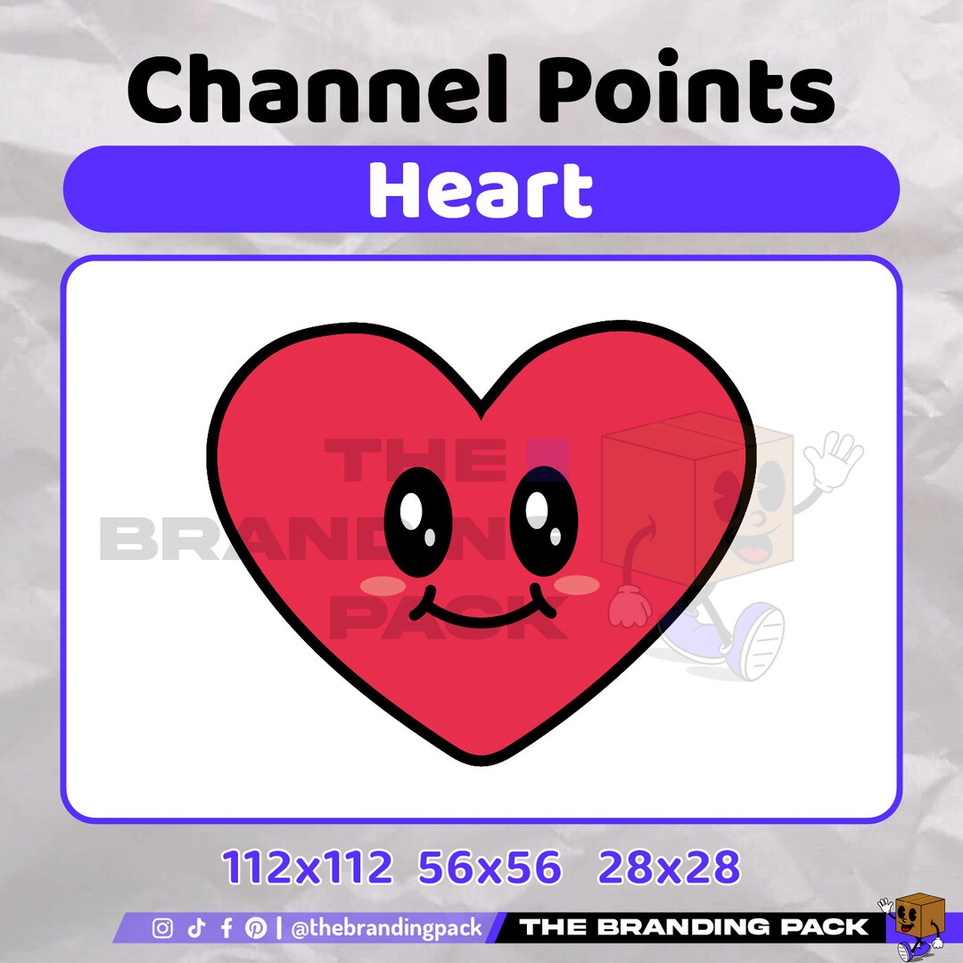 Heart Channel Point | Twitch Channel Points | Twitch Channel Point Icon ...