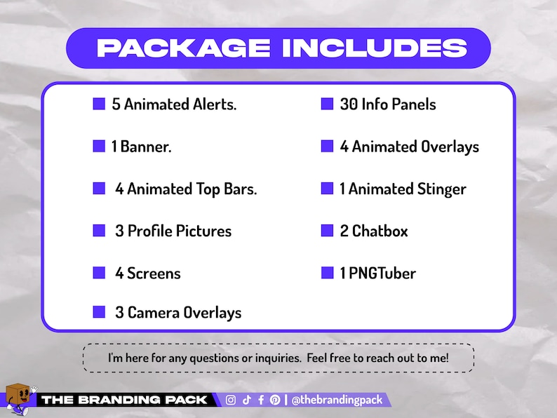 Stream Overlays + Pngtuber Pack | Grey Cat Pngtuber | Camera Overlays ...