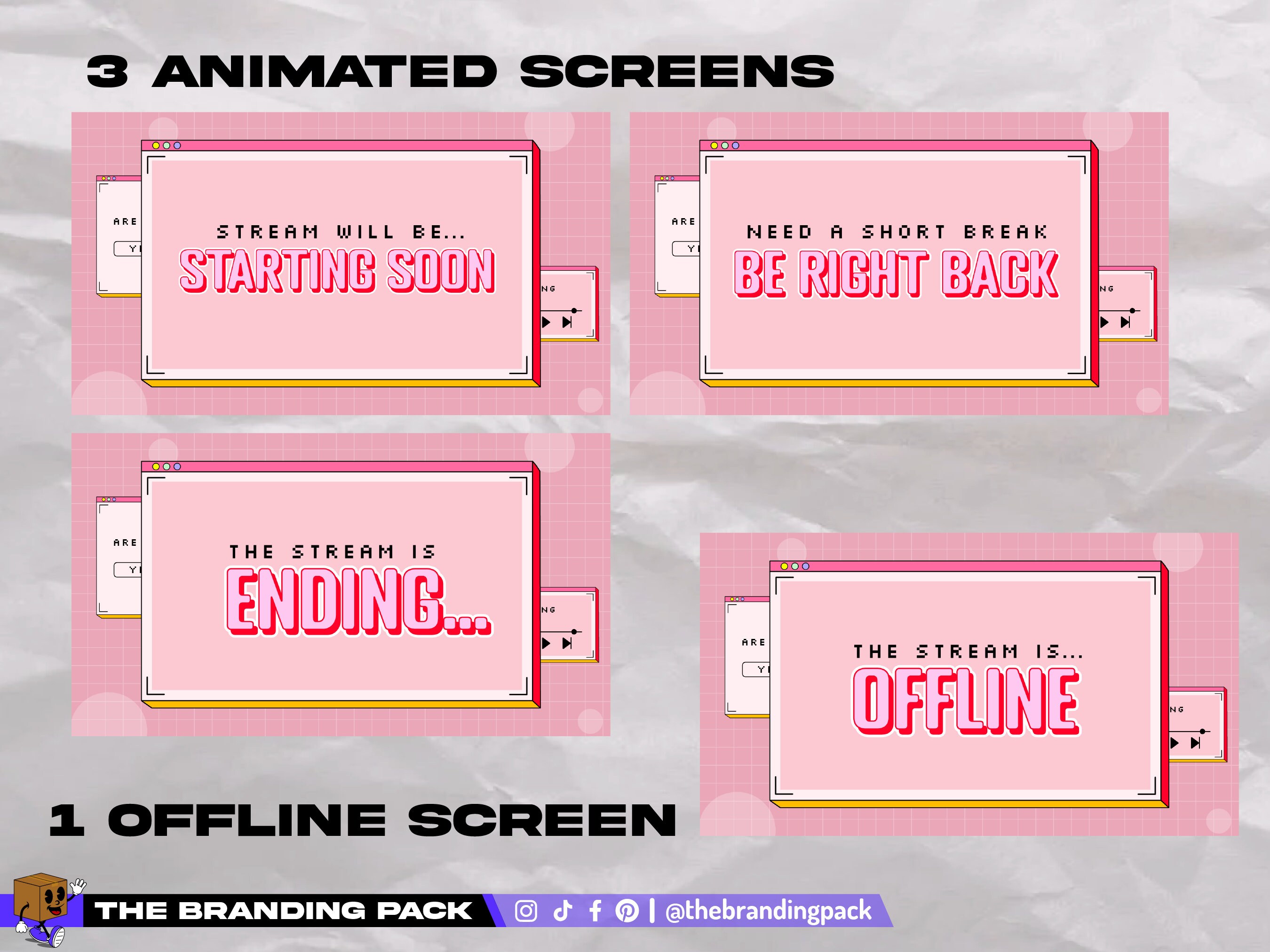 Stream Overlays Pack | Camera Overlays | Twitch Alerts | Panels ...