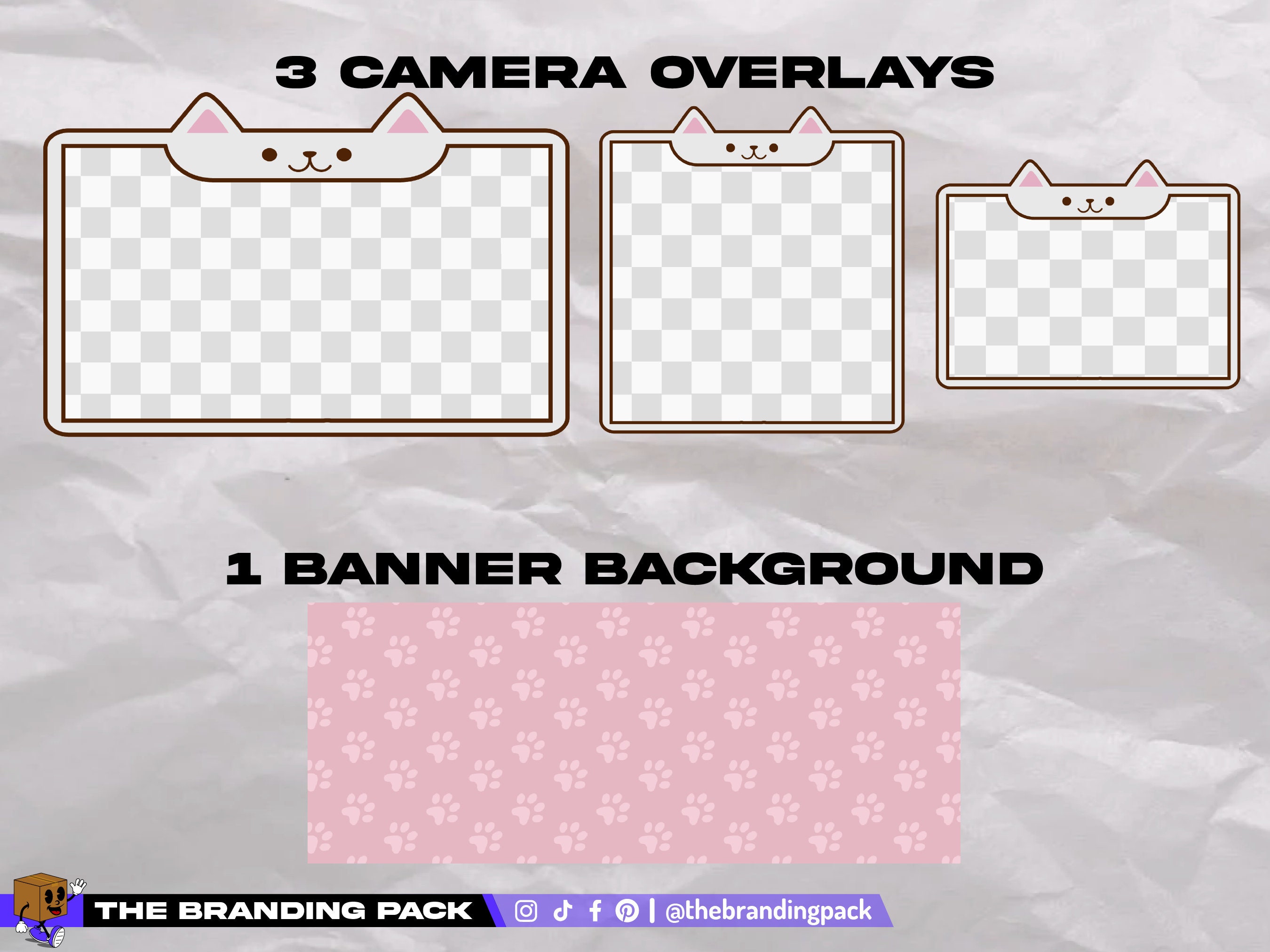 Stream Overlays Pack Camera Overlays Twitch Alerts Panels Animated ...