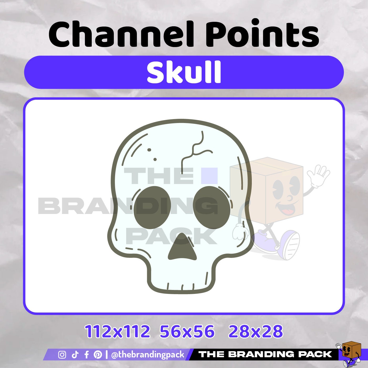Skull Channel Point | Twitch Channel Points | Twitch Channel Point Icon ...