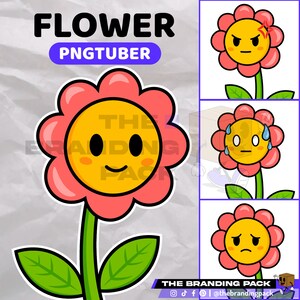 Stream Overlays Pngtuber Pack Flower Pngtuber Camera Overlays Twitch ...