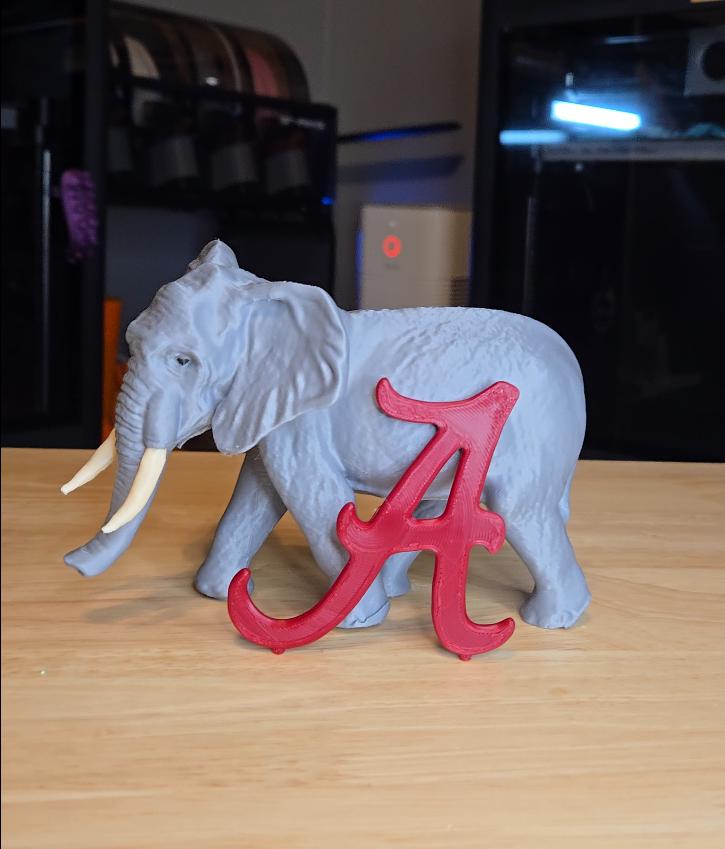 Alabama Elephant Cake Topper | Crimson Tide Decor - Official UA Gift - Etsy