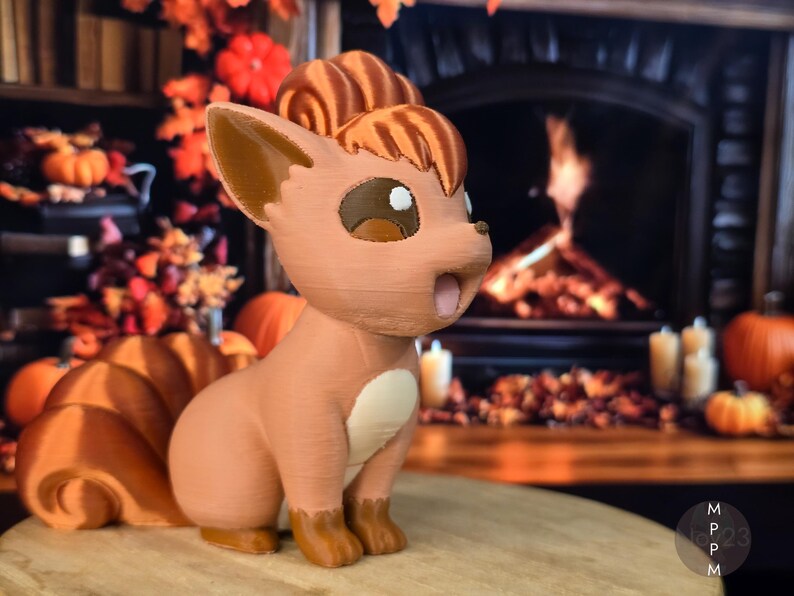 Exclusive Vulpix Pokemon Figurine Mpprints Multi-color Fire Type ...