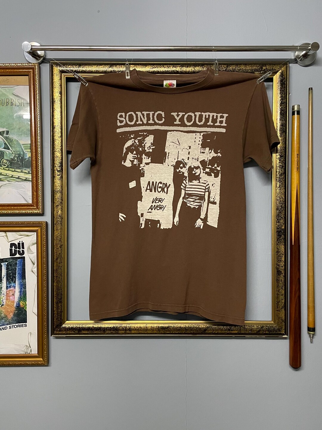 Vintage 90’s Sonic Youth Band Tee | Angry Very Angry Album Graphic ...