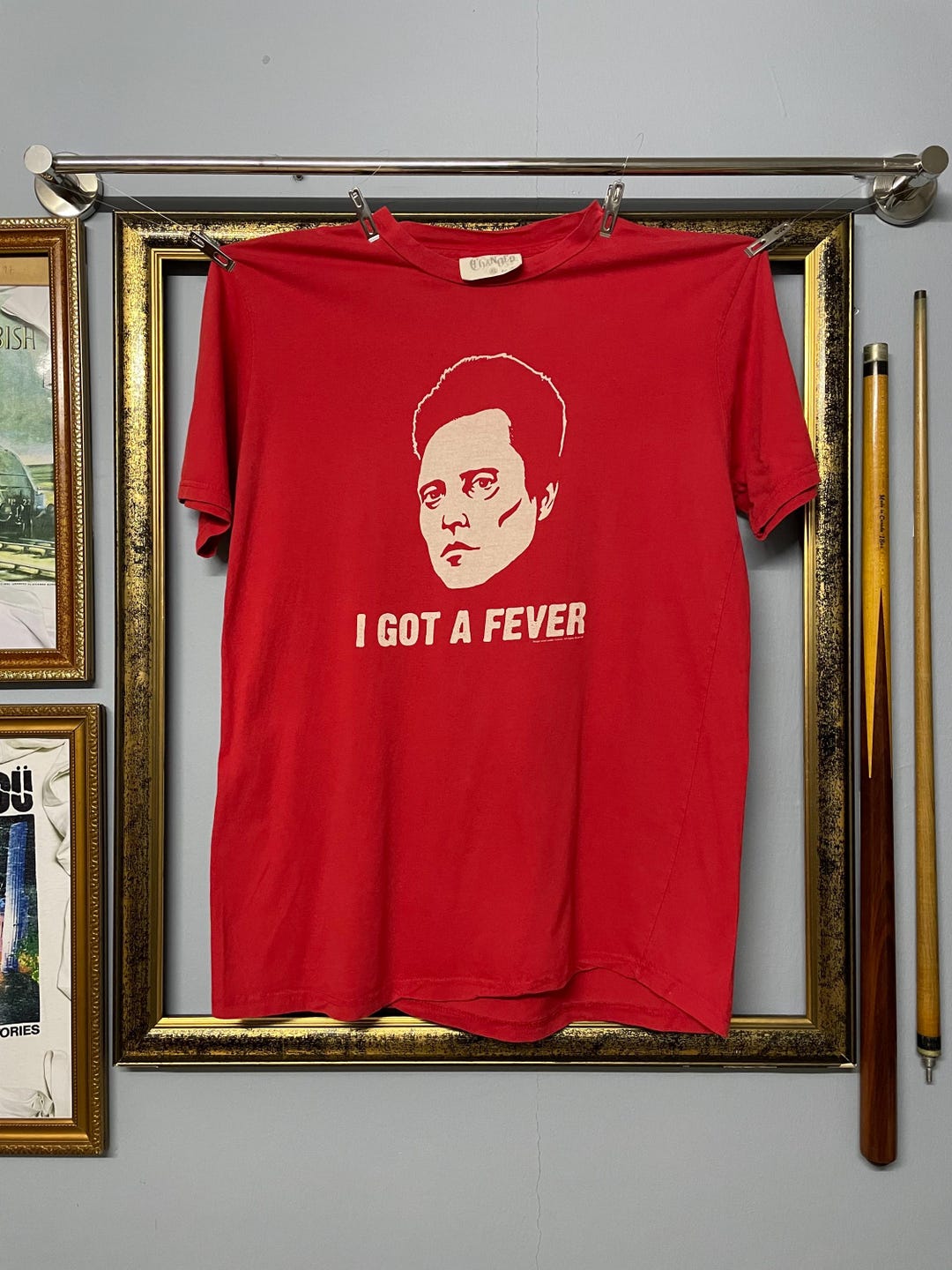Vintage 90s Christopher Walken Graphic Tee, I Got A Fever, SIZE M - Etsy