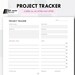 Project Tracker Organizer, Printable, Goal Planner, Productivity ...