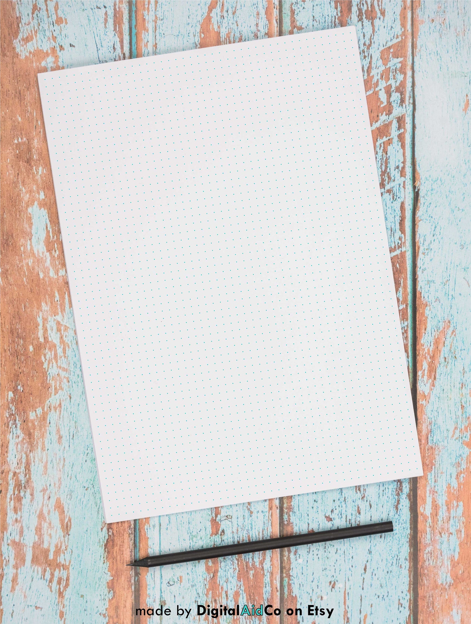 Dot Grid Paper Bundle, Printable, Fillable 6 Colors, (sizes: A4, A5 ...